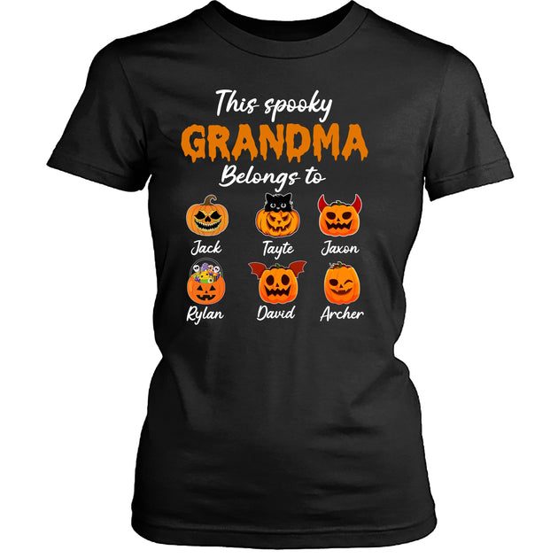 "This Spooky Grandma Belongs To" - Customize Names – Tee4CoolGrandma.com